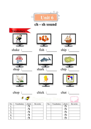 แผนการจัดการเรียนรู้ที่ 6 phonics ch sh sound | PDF