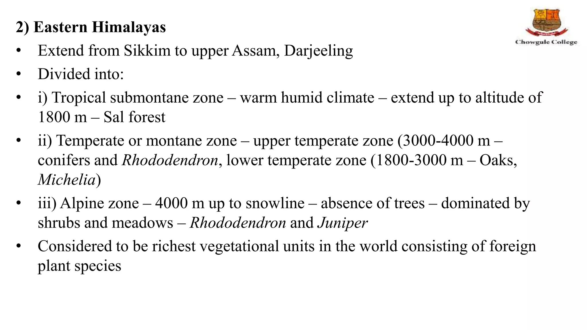 Phytogeographical regions of India | PPTX