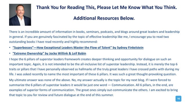 Are you a Manager or an Effective Leader? The Six Pillars of Superstar ...