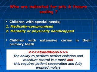 pits and fissure sealants dental material | PPS