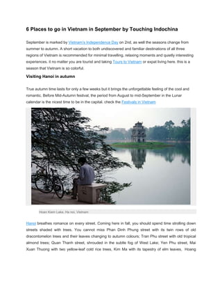 6 Romantic places to go in vietnam in september by Touching Indochina ...