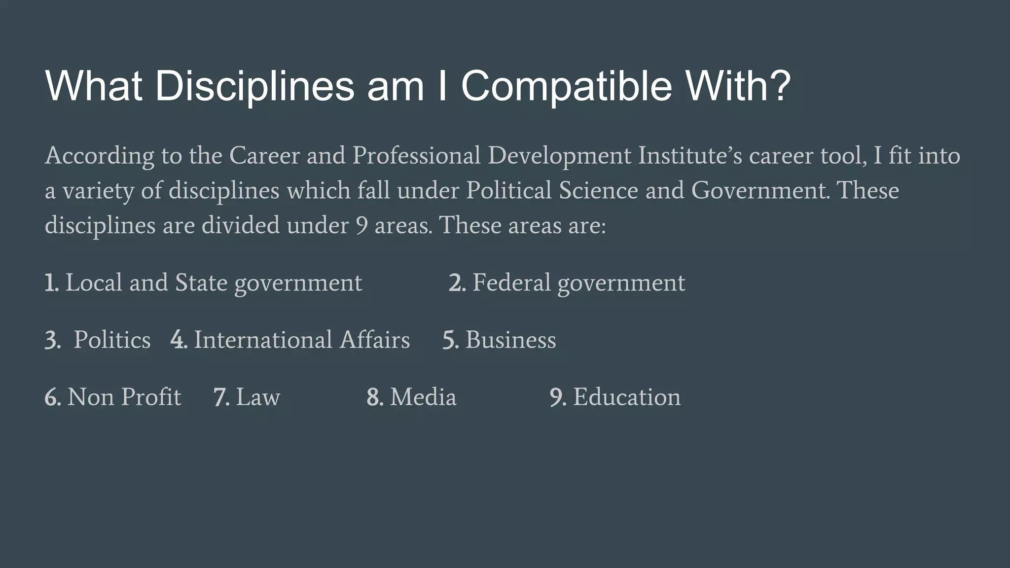 Discipline Assessment - Andrew Quintero | PPT