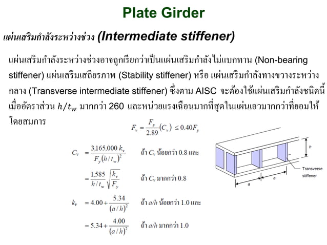 Lesson 6 Plate Girder Design TIS Standard | PPT