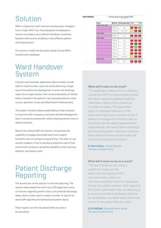 Ward Handover & Patient Discharge Solution | PDF