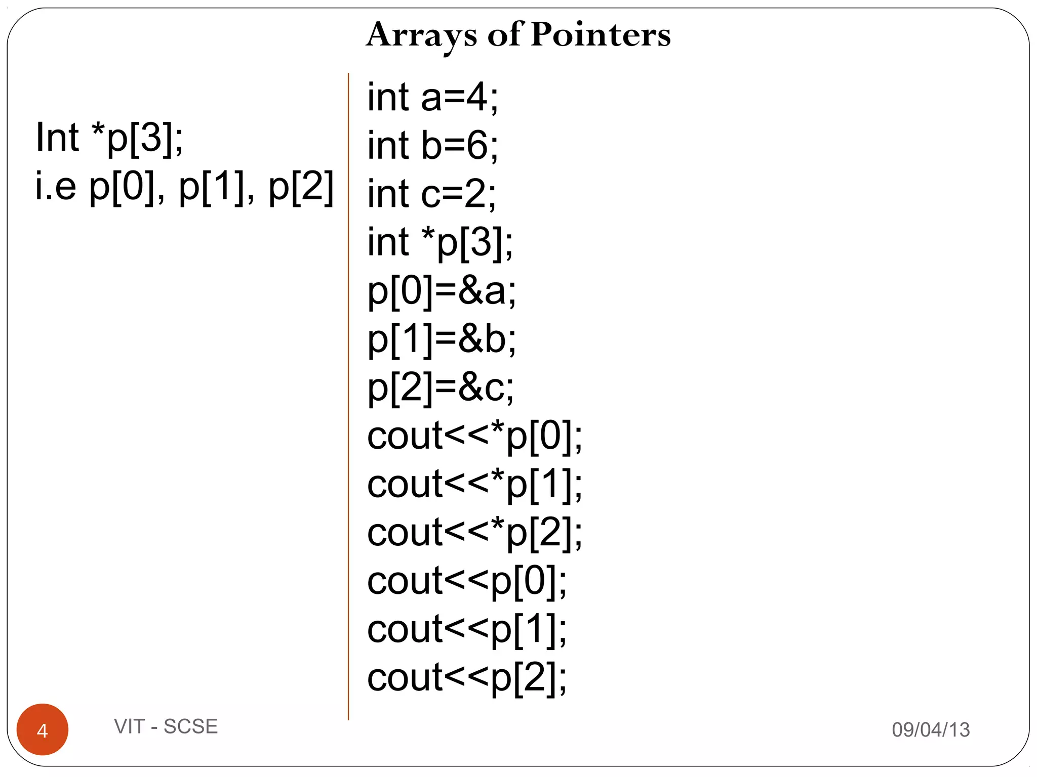 6 pointers functions | PPT