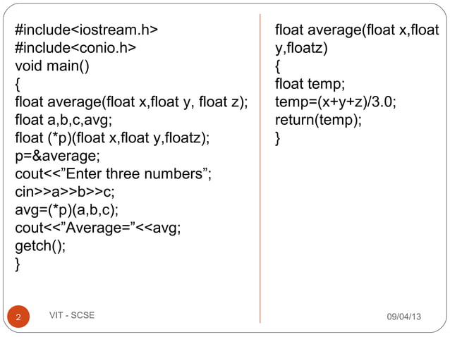 6 pointers functions | PPT