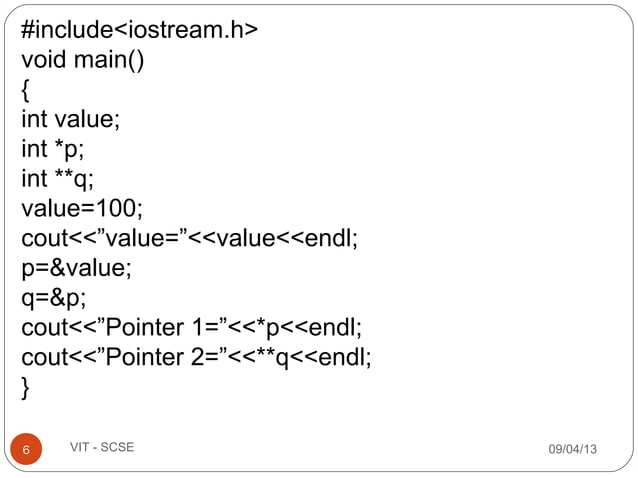 6 pointers functions | PPT
