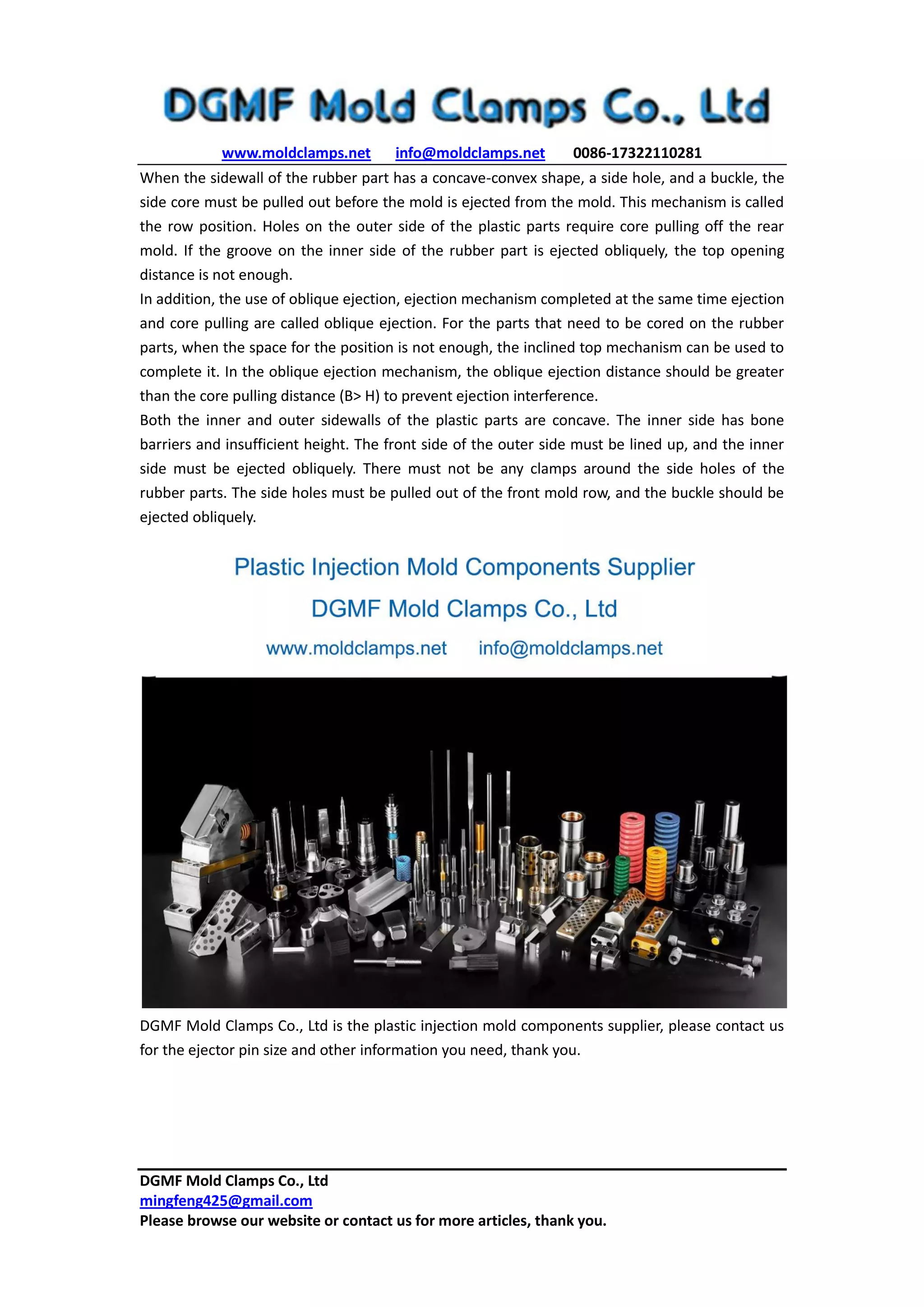 6 points about ejector pins help your injection molding work increase ...