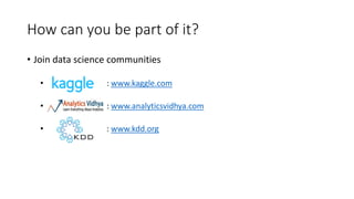 Online Data Science Competitions(Kaggle)- Pranav Bahl | PPT