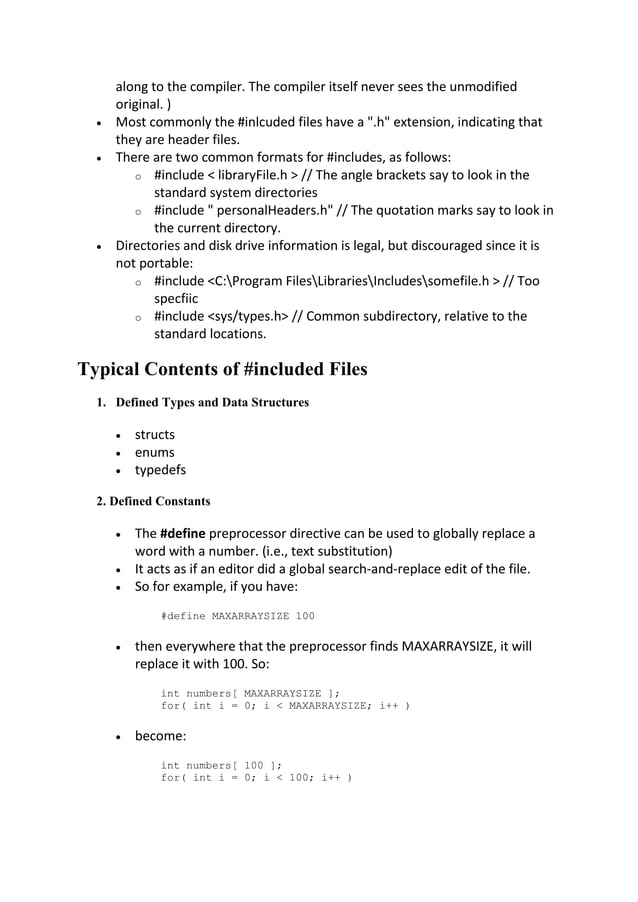 6 Preprocessor Macro Header Pdf Programming Languages Computing