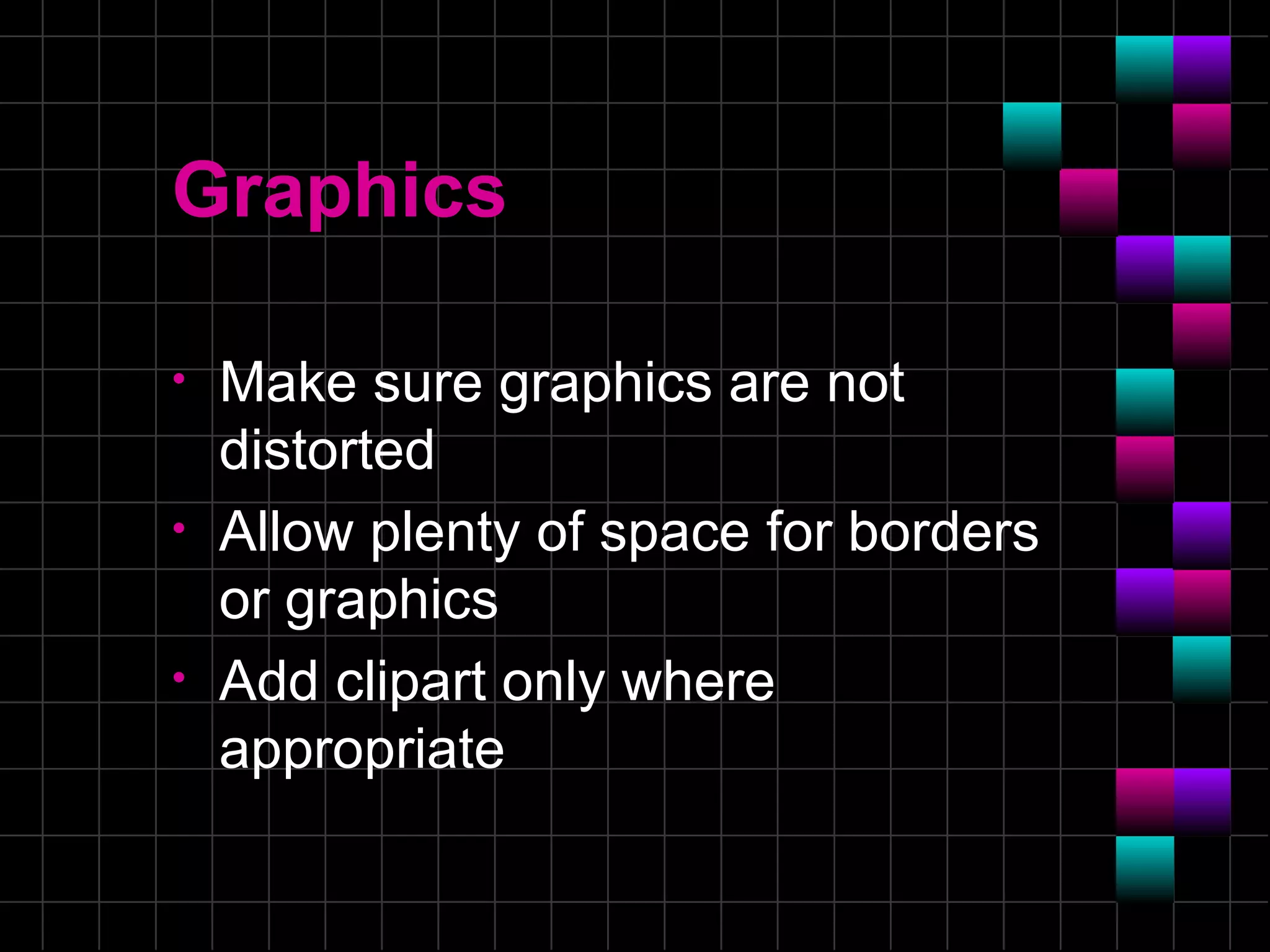 6 Presentation Guidelines[1] | PPT | Desktop Publishing | Computer ...