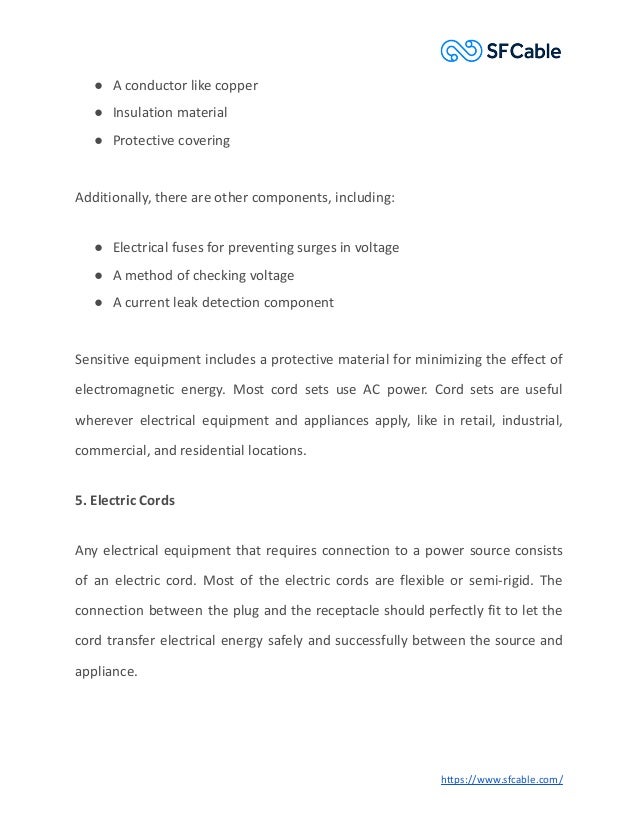 6 primary types of power cord | PDF