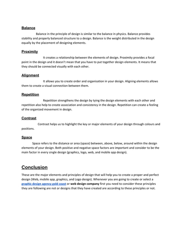 6 principles of design in 2019 | PDF