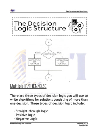 6 problem solving with decisions | PDF