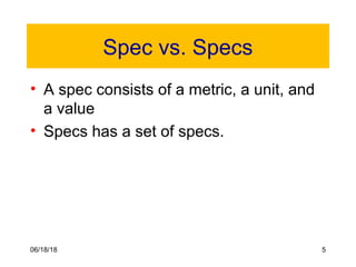 6 product specifications | PPT