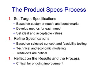 6 product specifications | PPT