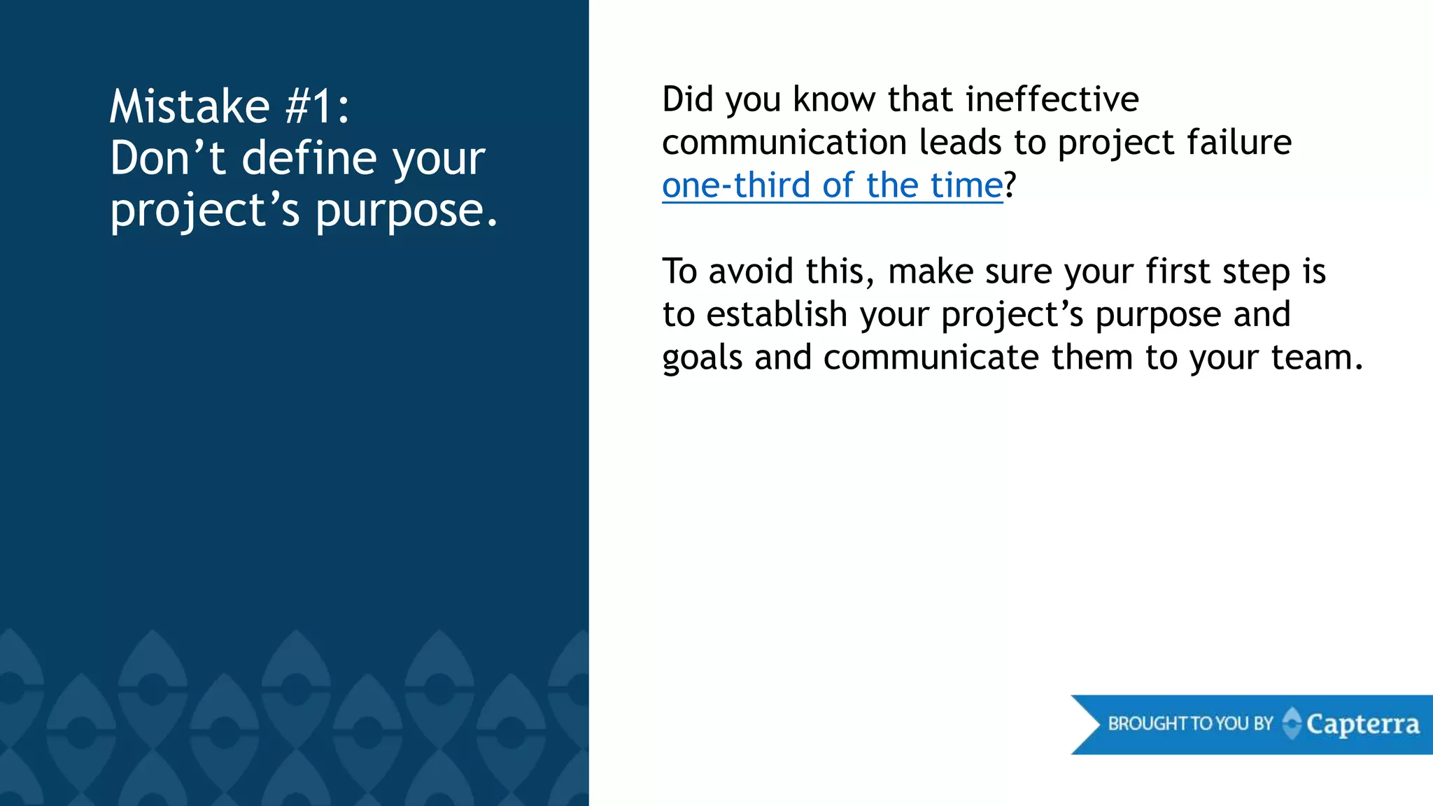 6 Project Management Mistakes | PPT