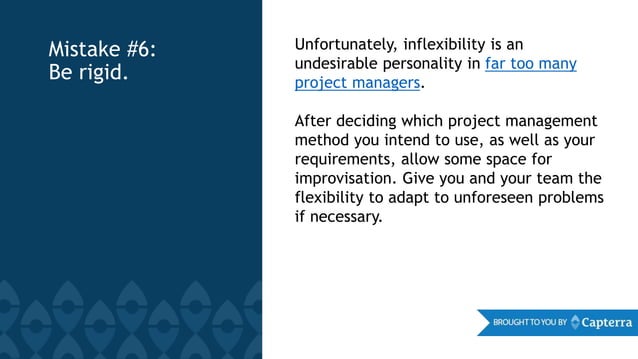 6 Project Management Mistakes | PPT