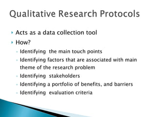 6 - protocols proceduers and preoccupations of qualitative research ...