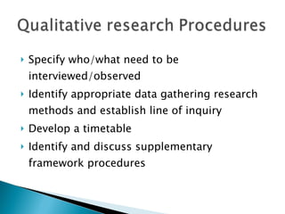 6 - protocols proceduers and preoccupations of qualitative research ...