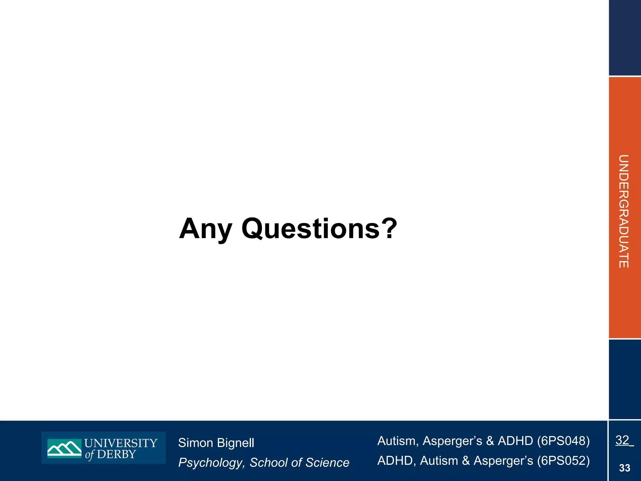 Topic 2 - ADHD and Hyperkinetic Disorder 2010 | PPT