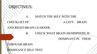 Quarter 1 Personal Development Power Point | PPTX | Brain and Nervous ...