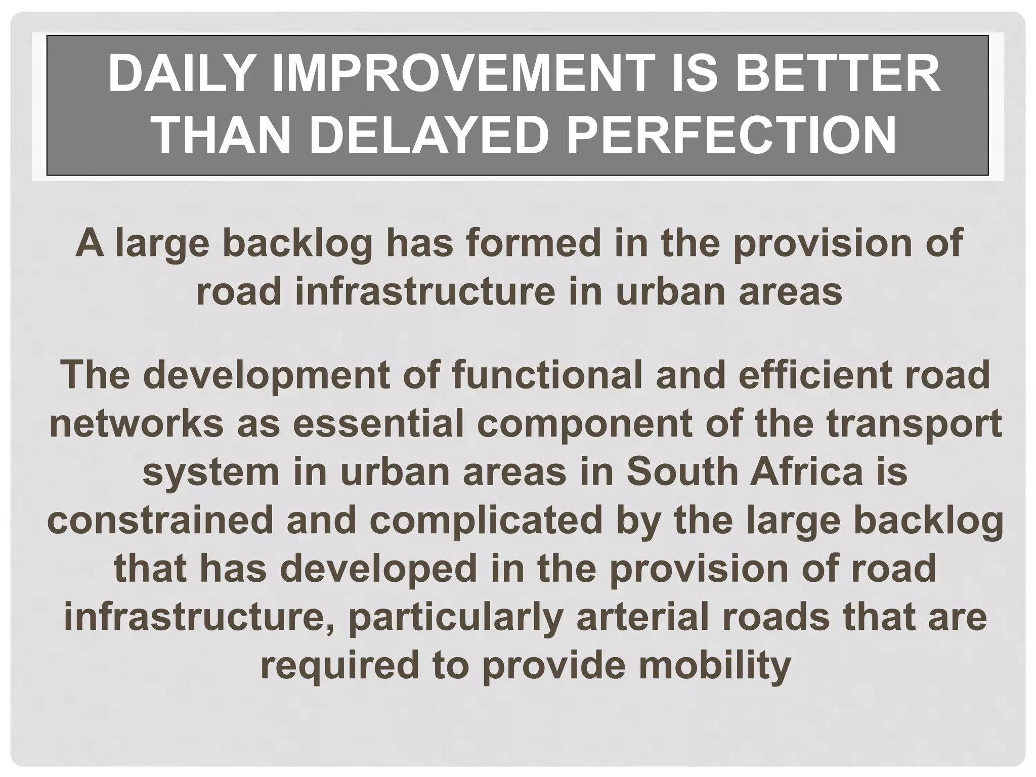 Practical road master planning | PPTX | Civil Engineering Industry ...