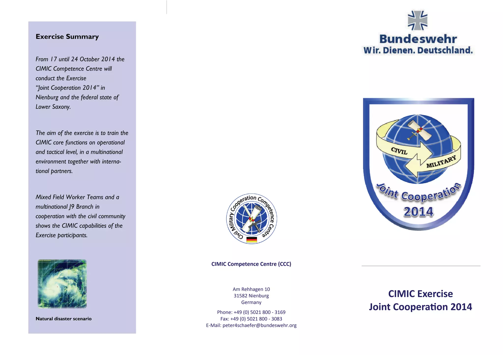 CIMIC Joint Cooperation 2014 | PDF