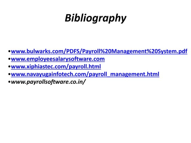 Payroll Management System | PPTX | Programming Languages | Computing