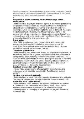 Swot analysis of Tata steel | DOCX