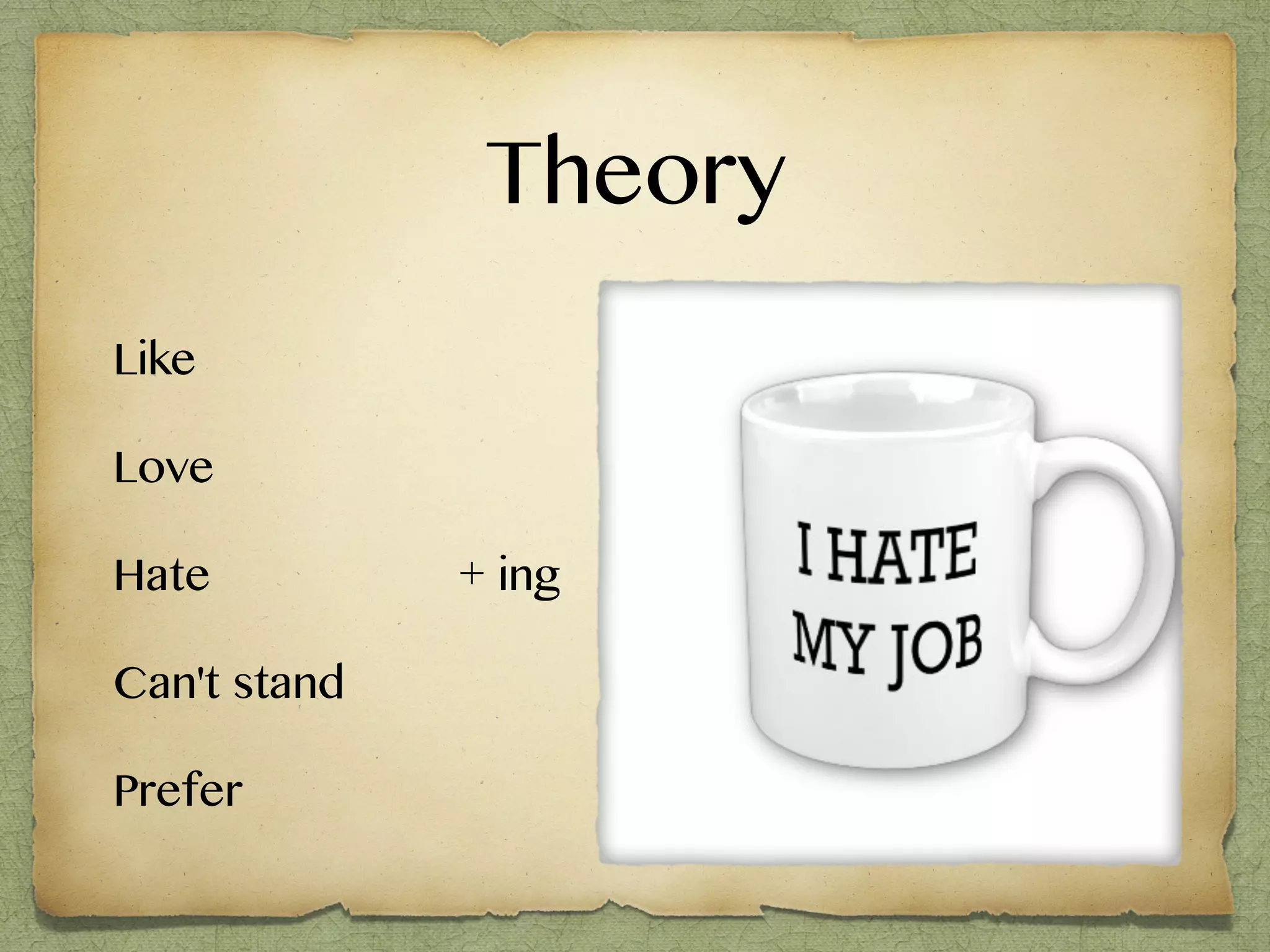 Preference verbs +ing | PPT