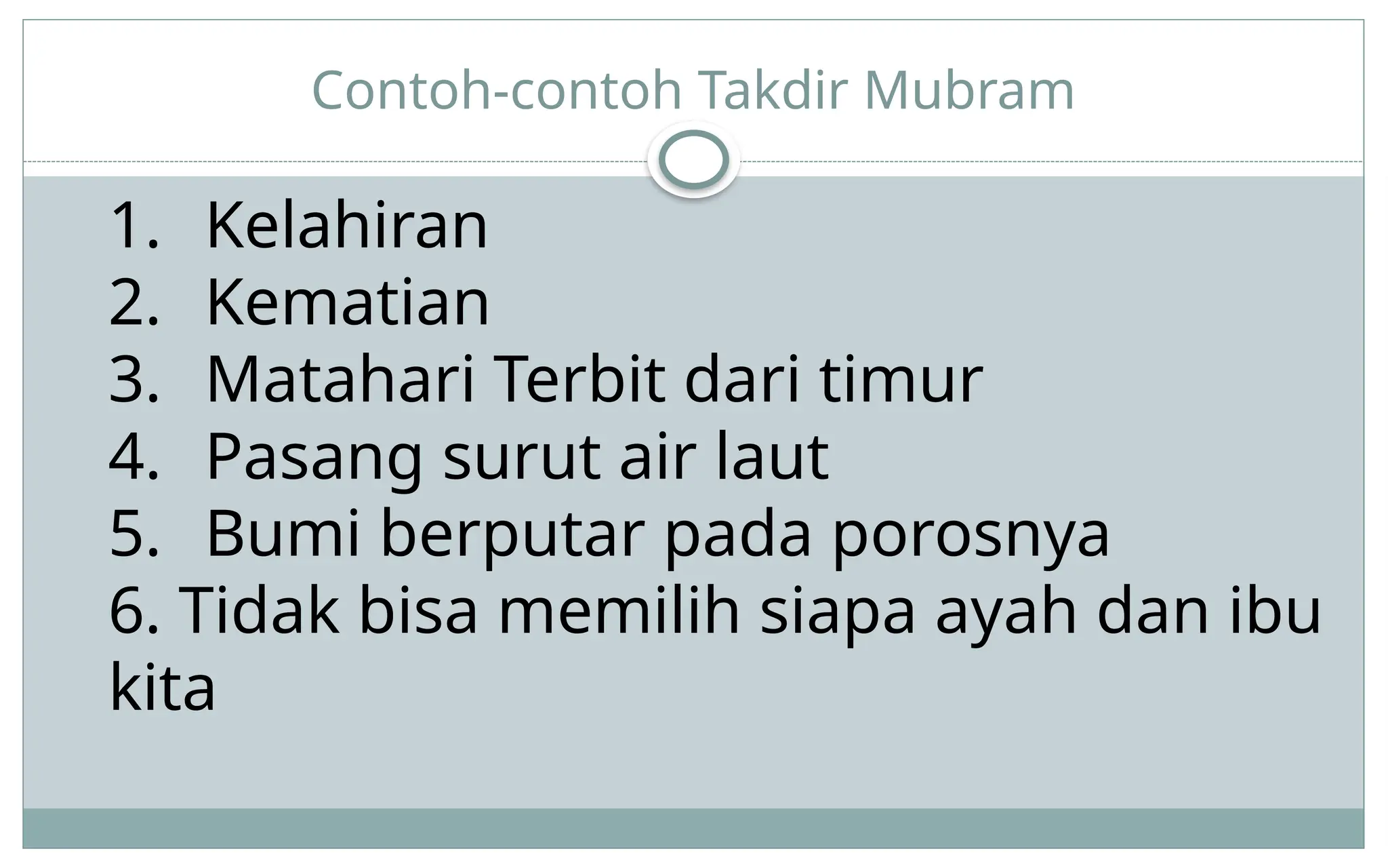MATERI PAI QODHO DAN QODHAR KELAS 6 SMS1 | PPTX