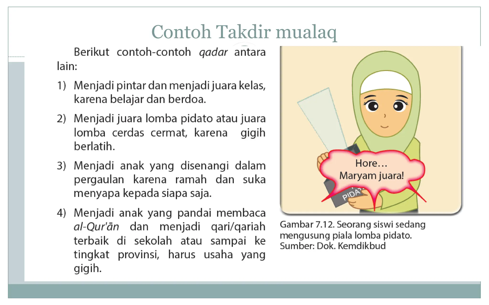 MATERI PAI QODHO DAN QODHAR KELAS 6 SMS1 | PPTX