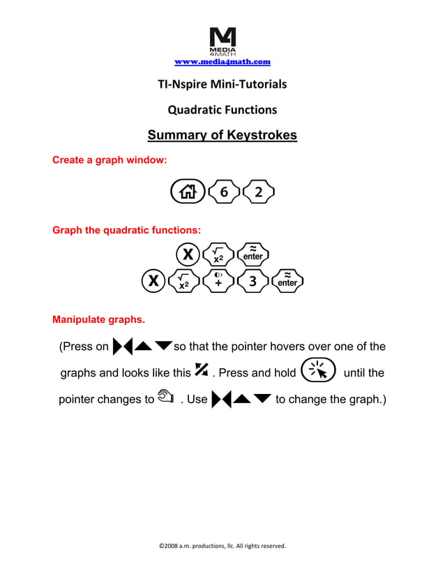 6 quadratic functions | PDF