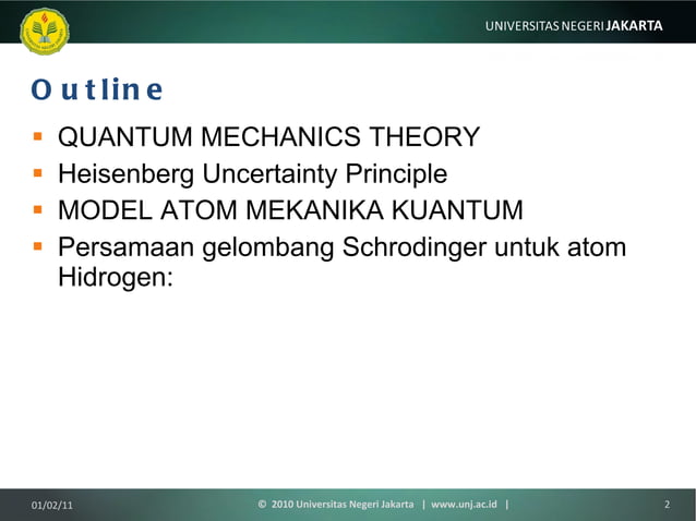 Fisika Modern (6) quantum mechanics | PPT