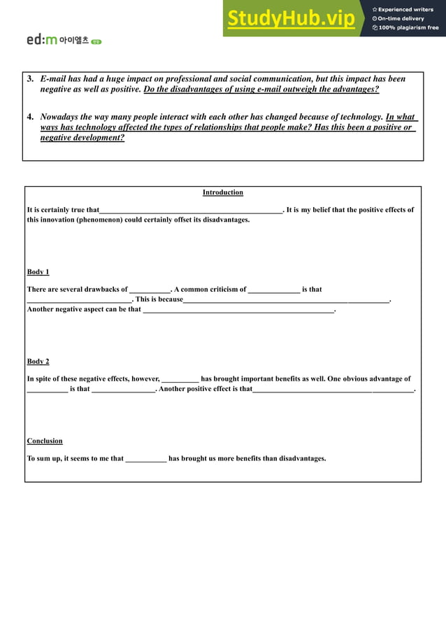 6 Question Types For IELTS Writing Task 2 | PDF
