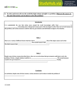 6 Question Types For IELTS Writing Task 2 | PDF