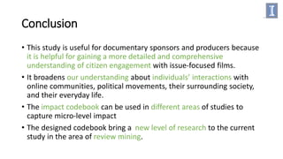 Classification and Detection of Micro-Level Impact-CSCW2017 (Link: http ...