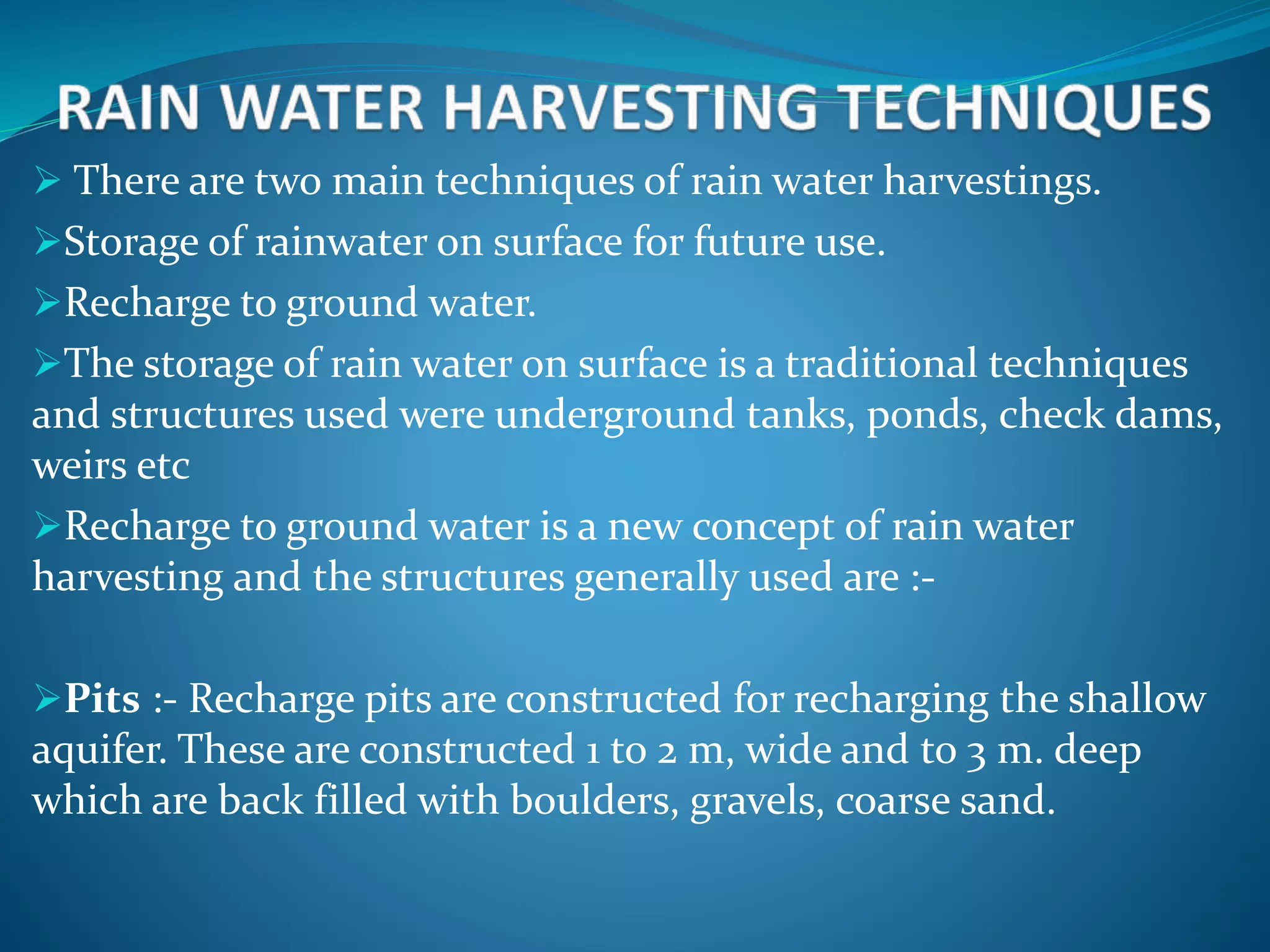 6 rain water harvesting and waste water recycling | PPTX