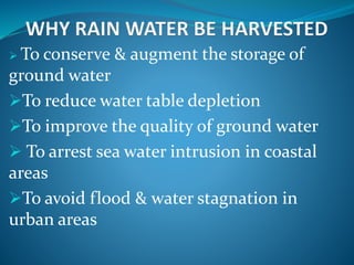 6 rain water harvesting and waste water recycling | PPTX
