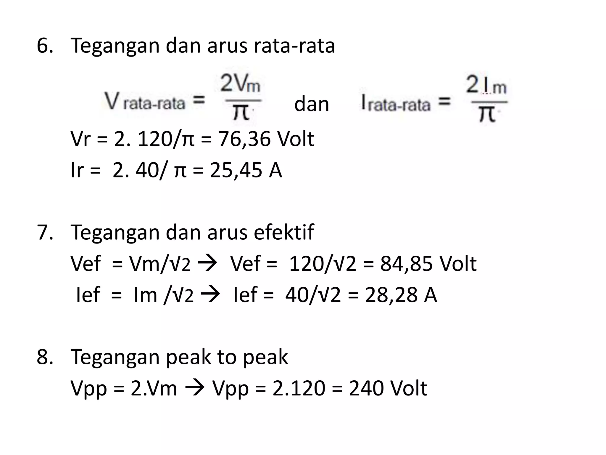 6 rangkaian arus bolak balik | PPTX