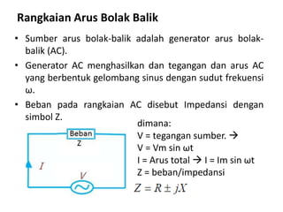 6 rangkaian arus bolak balik | PPT