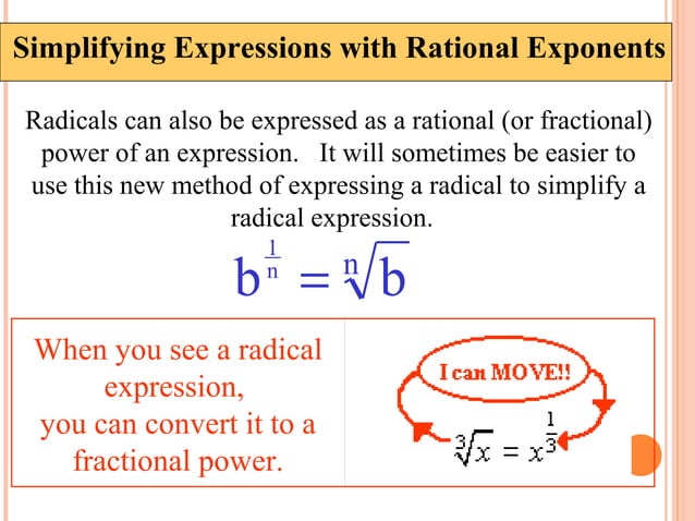 Rational Exponents | PPT | Physics | Science