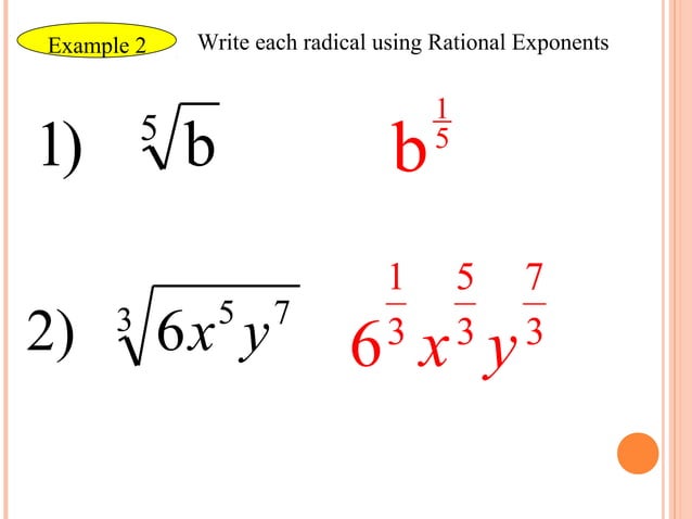 Rational Exponents | PPT | Physics | Science