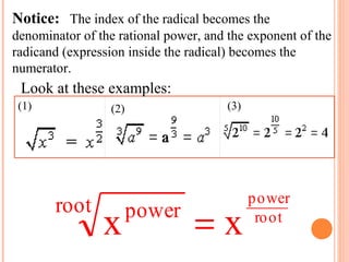 Rational Exponents | PPT