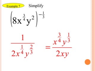 Simplify Fractions With Exponents