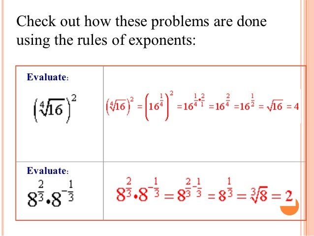 Rational Exponents rational-exponents