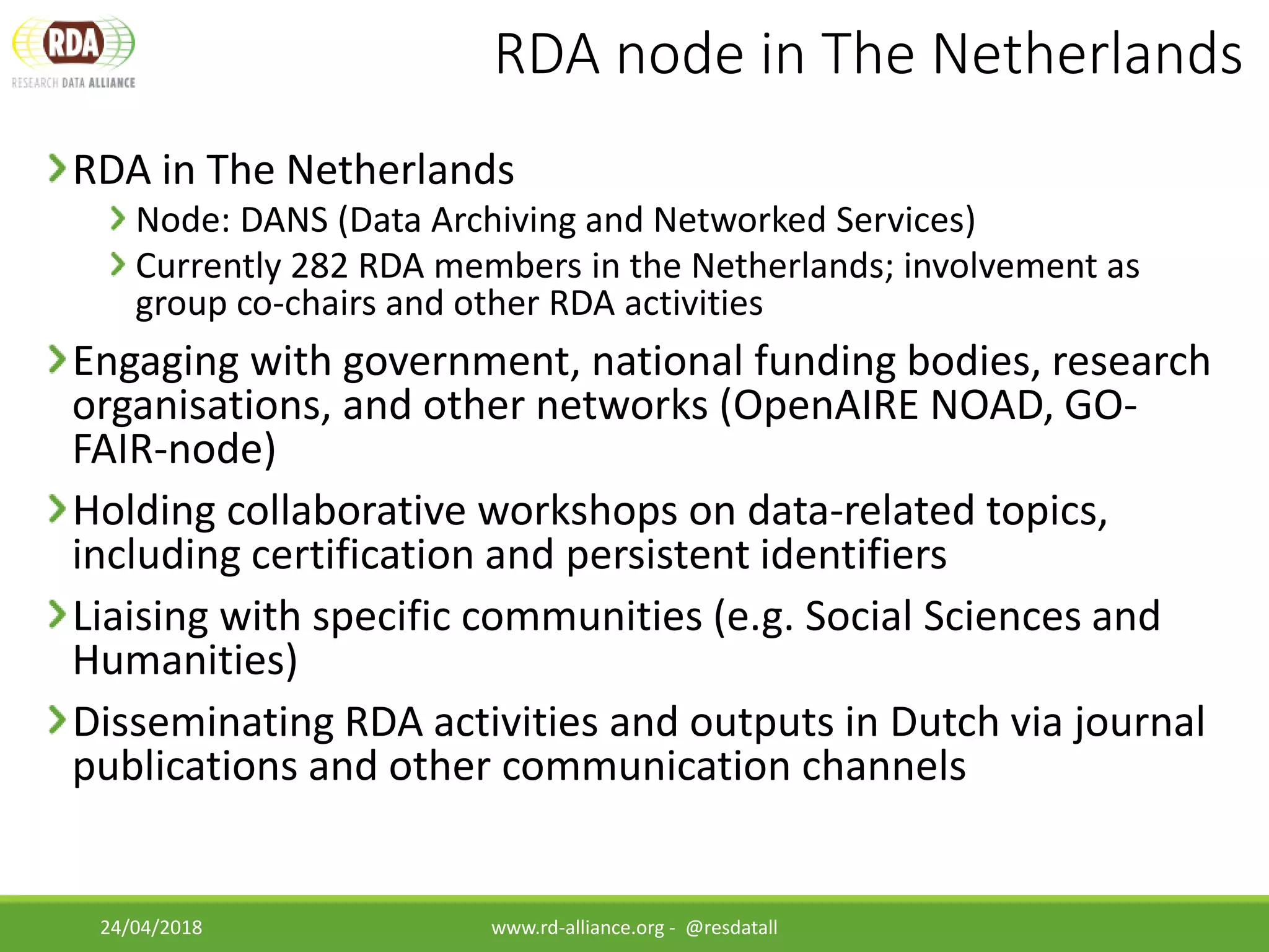 RDA Europe national nodes | PDF