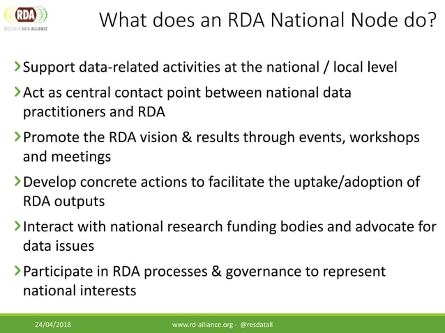 RDA Europe national nodes | PPT