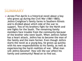 Miss Roche Across Five Aprils | PPT